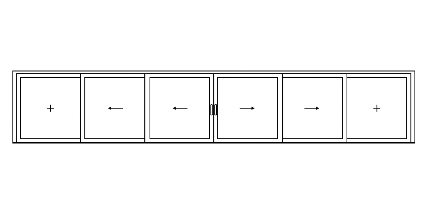 4.04 Windows & Doors - 6 panel, fixed/4 x sashes/fixed - NK Windows ...
